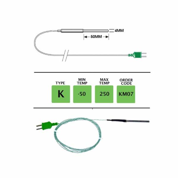 K Type - Immersion Probes - TME - Digital Thermometer, Thermistor ...