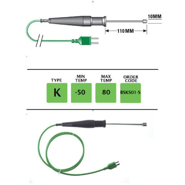 KPS10 - K Type Pipe Clamp Probe - TME - Digital Thermometer, Thermistor ...